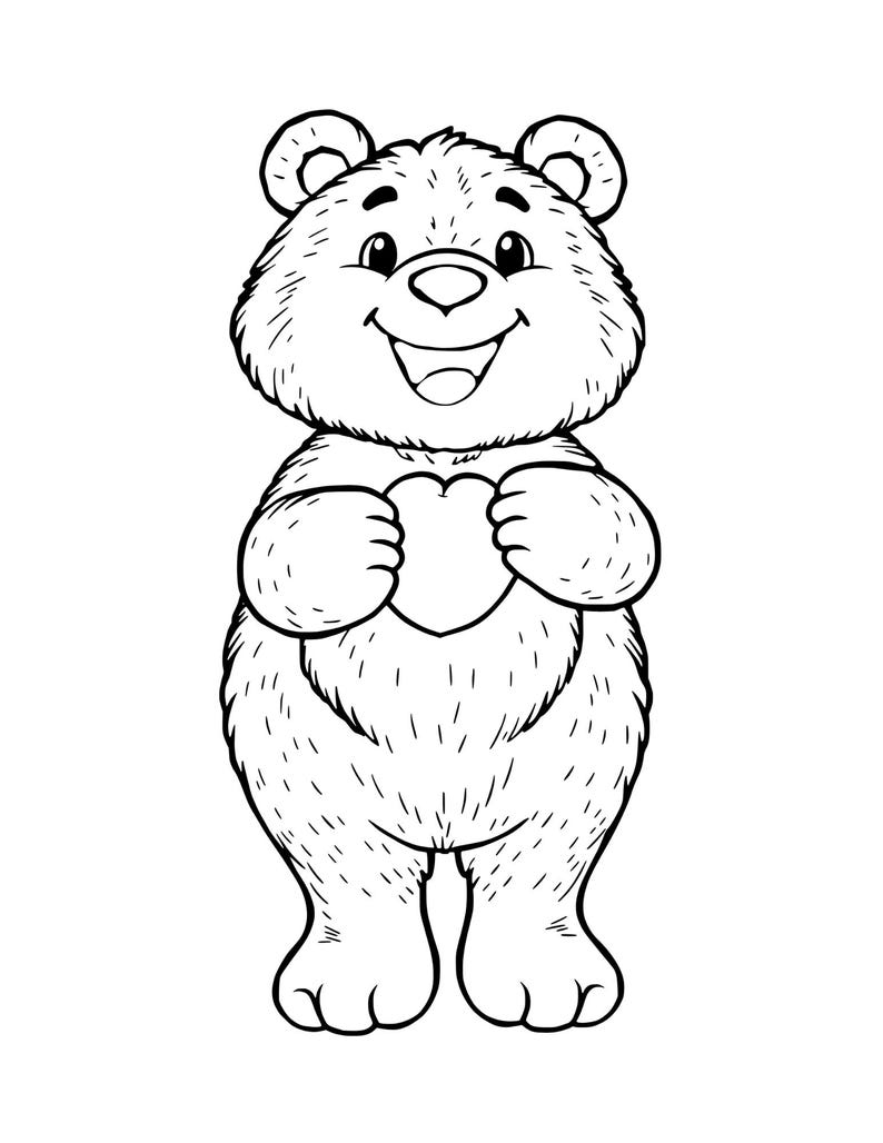 Big Bear Adventures, A Fun and Furry Coloring Book, Big Bear Adventures ...
