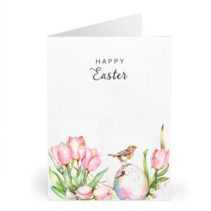 Easter Watercolor Tulip & Egg Clipart Set: Corner Compositions for ...