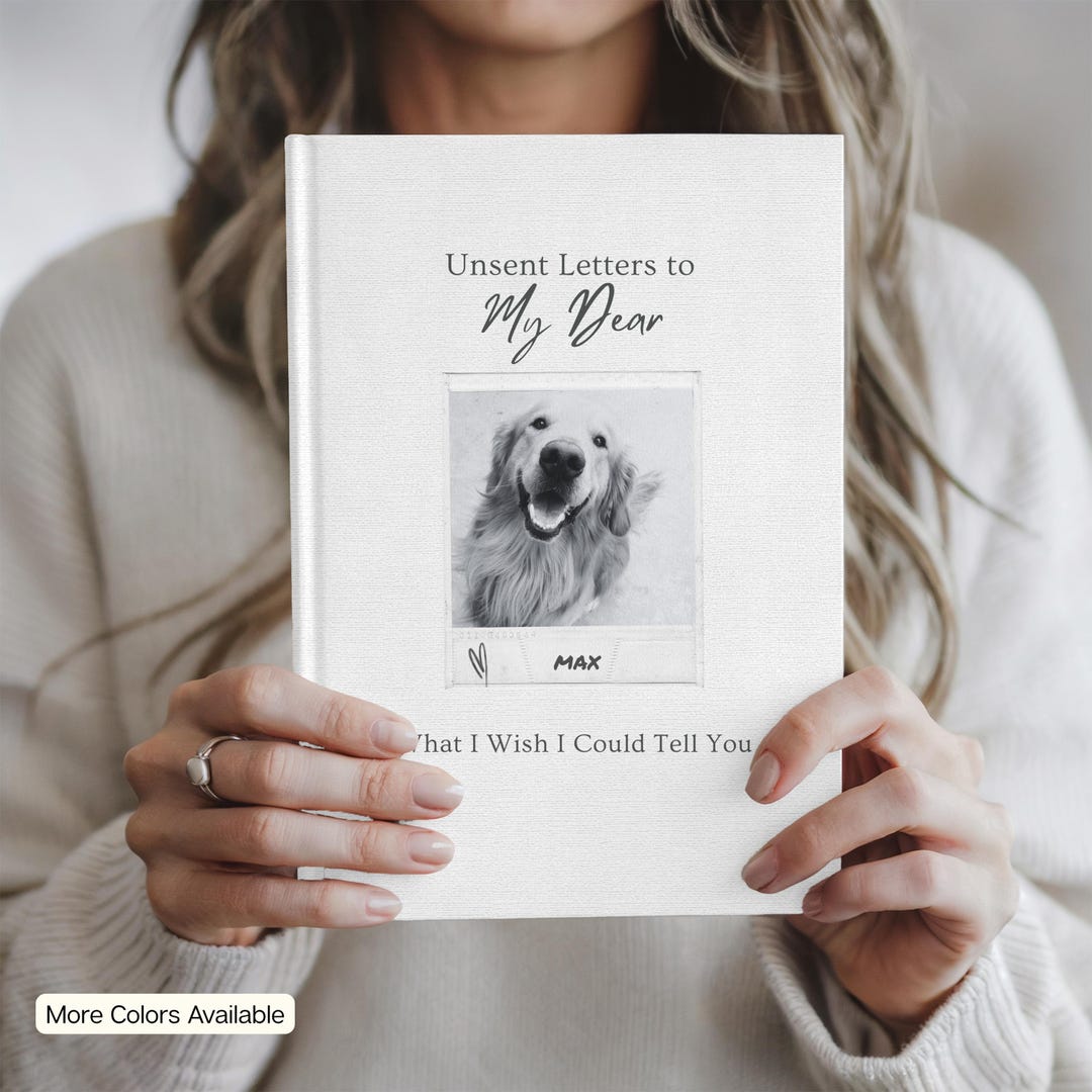 Custom Pet Loss Journal, Dog Memorial Gift, Personalized Grief Notebook ...