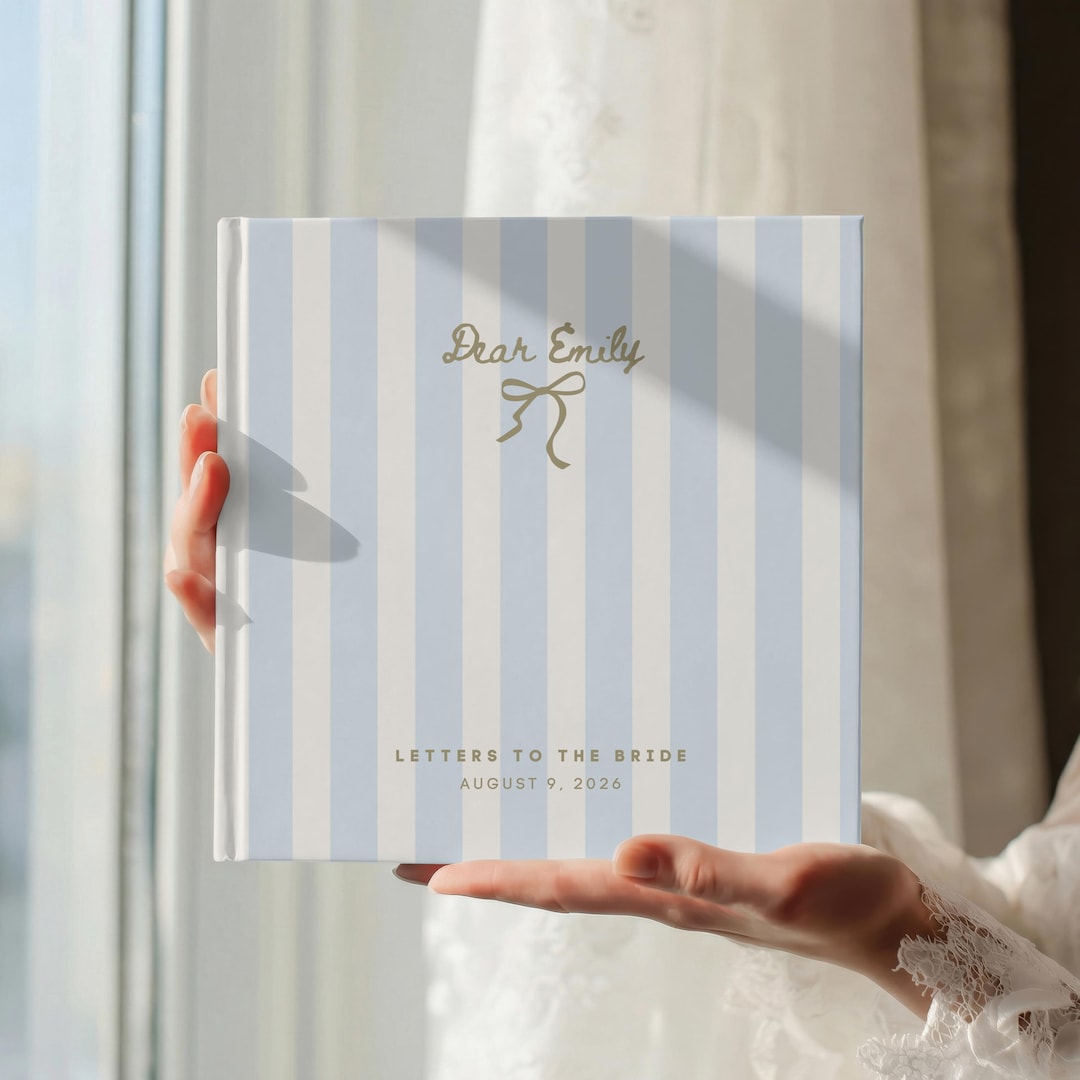 Personalized Letters to the Bride Book, Bridal Shower Guest Book, Hen ...