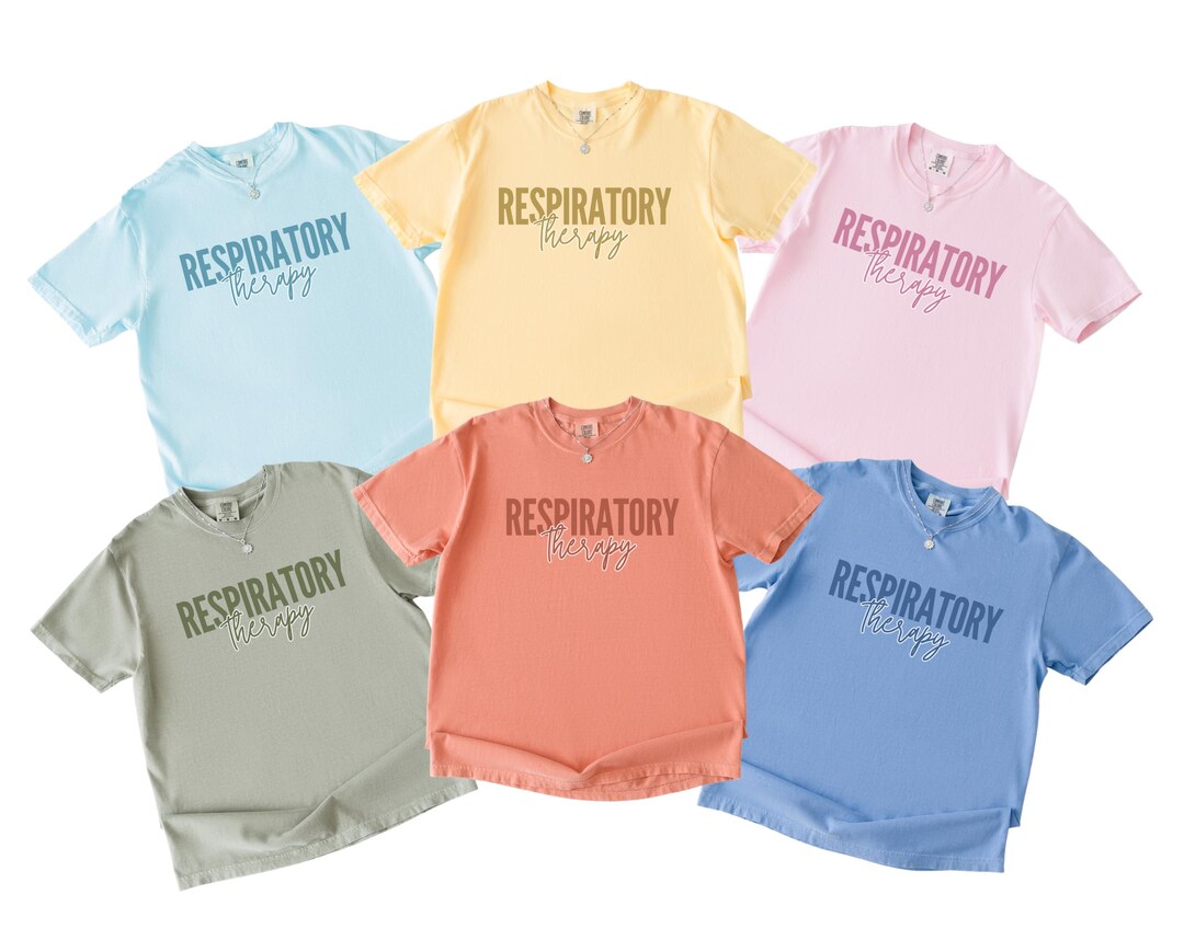 Respiratory Therapist Comfort Colors Shirt, Minimalist Respiratory ...