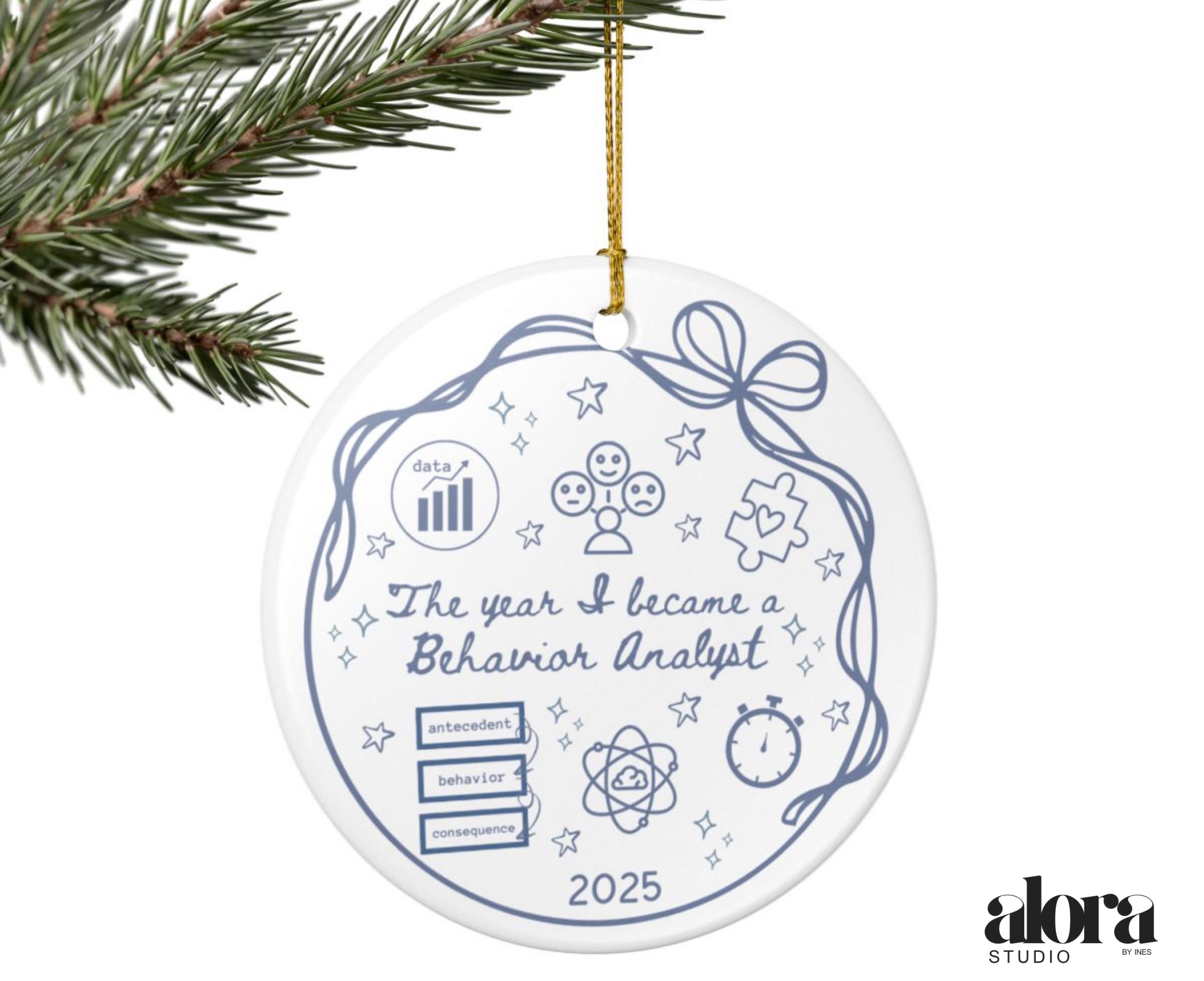 Custom Behavior Analyst Ornament RBT Christmas Ornament Personalized ...