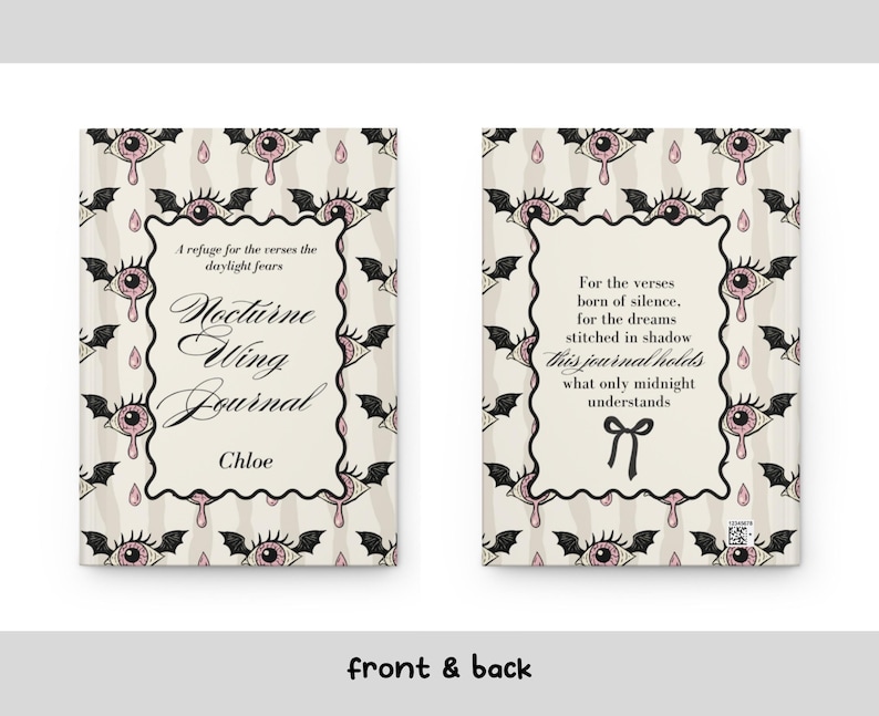 Personalized Gothic Hardcover Journal, Witchy Notebook, Dark Academia ...
