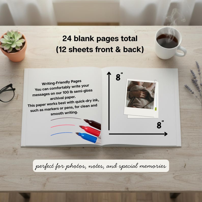 Personalized Baby Shower Guest Book, Custom Baby Guest Book, Polaroid ...