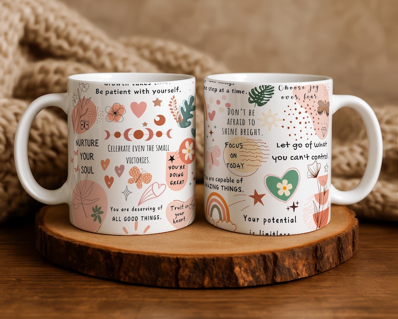 Daily Reminders Mug,11oz & 15oz Mug, Motivational Coffee Mug, Daily ...