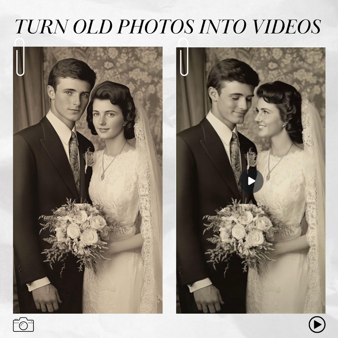 Photo to Video Animation Memorial Photo Image to Video Custom Portrait ...