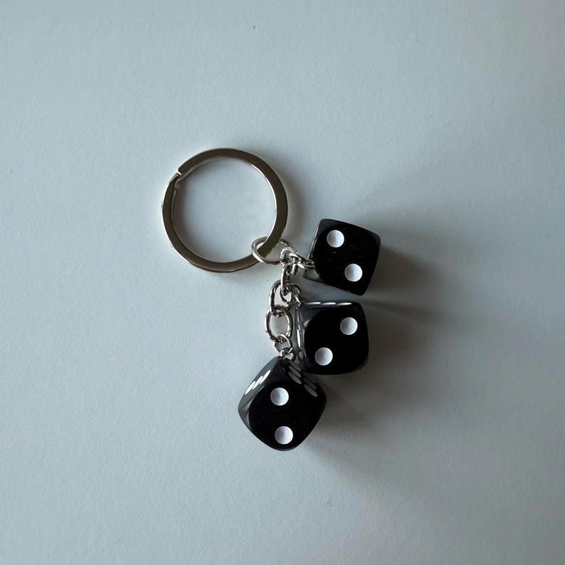 DICE KEYCHAIN | Y2k 2000s Vintage Style Goth Emo Punk Retro Dice ...