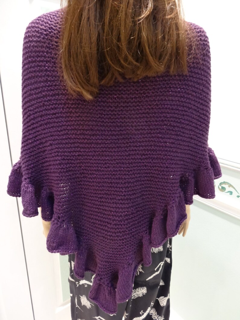 Sale-women's PLUM Knit Shawl :UK Princess Catherine Style, Medium to ...