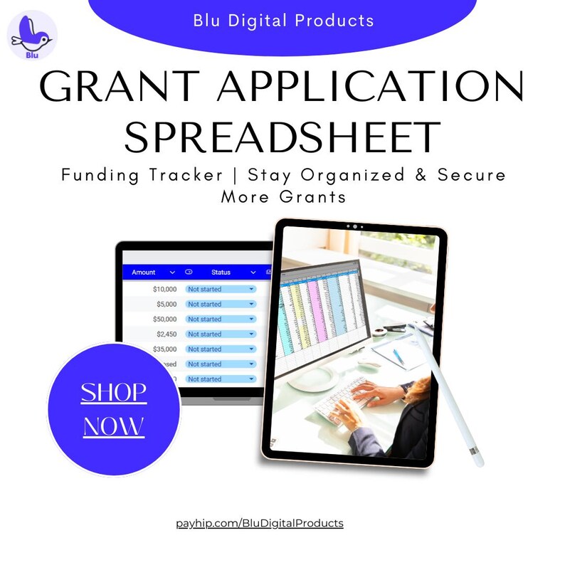 Grant Application Tracker - Etsy