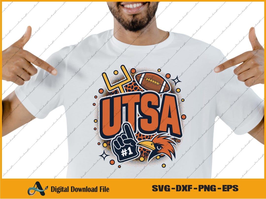 Retro Roadrunner SVG PNG : College Football Mascot Spirit (digital ...