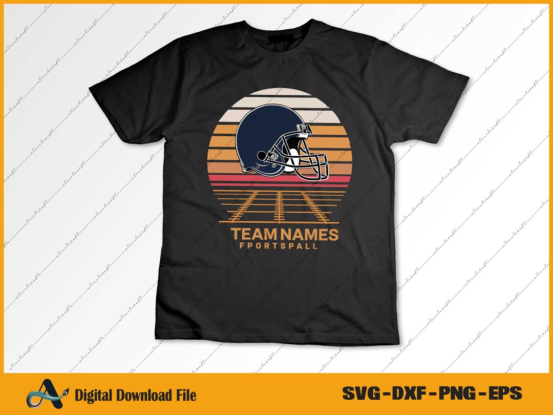 Custom Football Team Template Svg, Png Dxf Eps, Player Shirt, Your Team ...