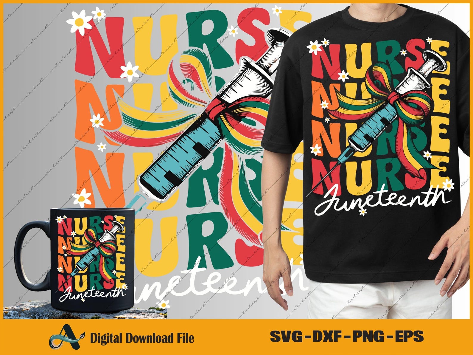 Juneteenth Nurse SVG PNG | Black Nurse Pride Sublimation | RBG Nurse ...
