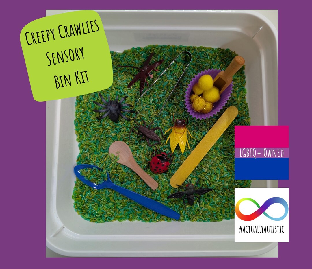 Sensory Bin Play Kit - Creepy Crawlies Theme | Learning Toy for Kids ...