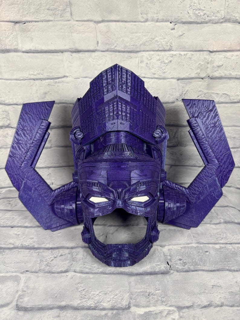 Galactus Movie Inspired Helmet: Cosmic Purple Cosplay Mask - Etsy