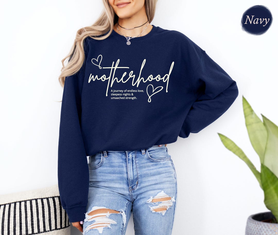 Motherhood Script Quote Graphic T Shirt Minimal Line Art Typography ...