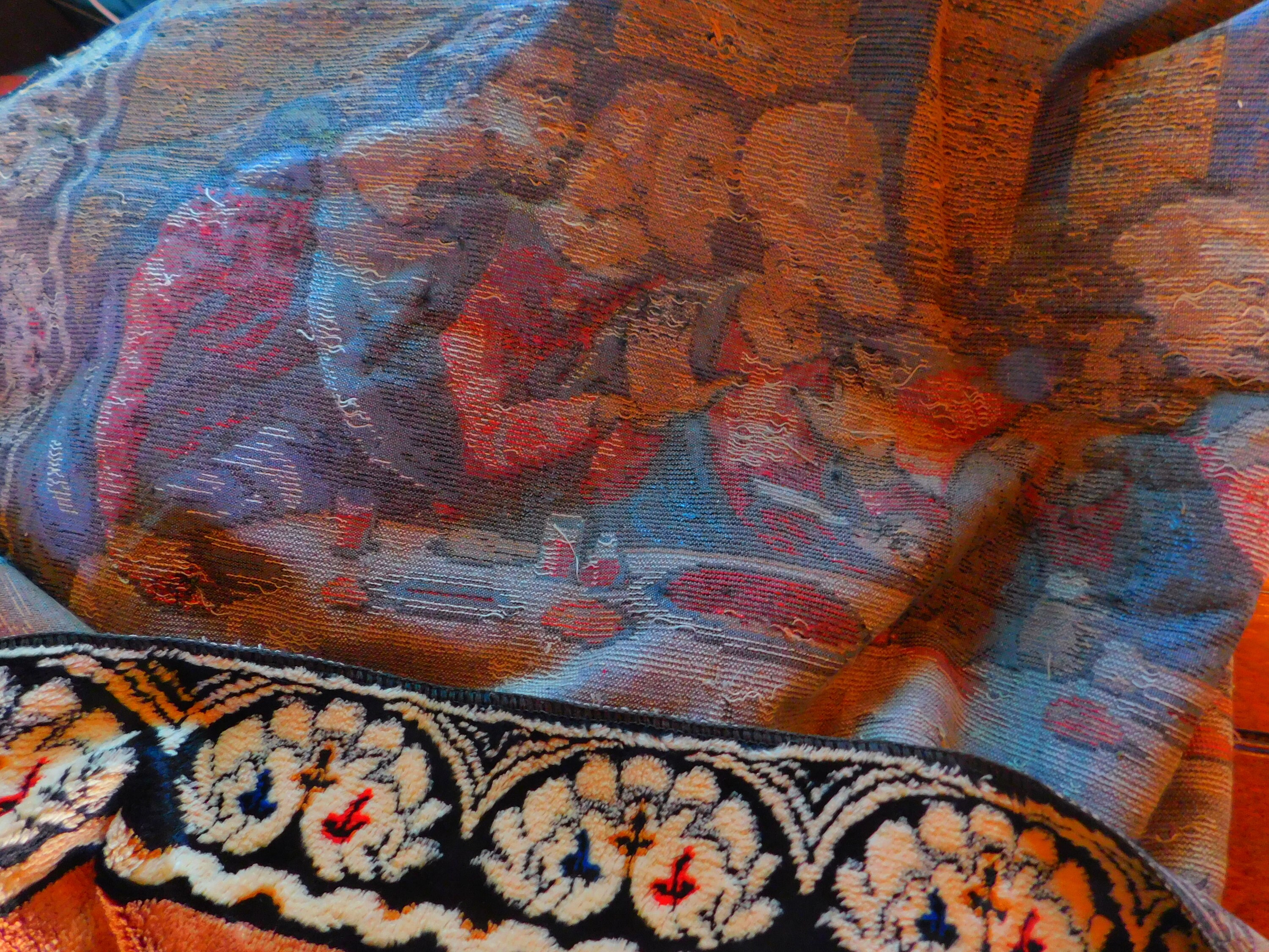 Large Vintage Last Supper Tapestry - Lovely Deep Colors Large Last ...