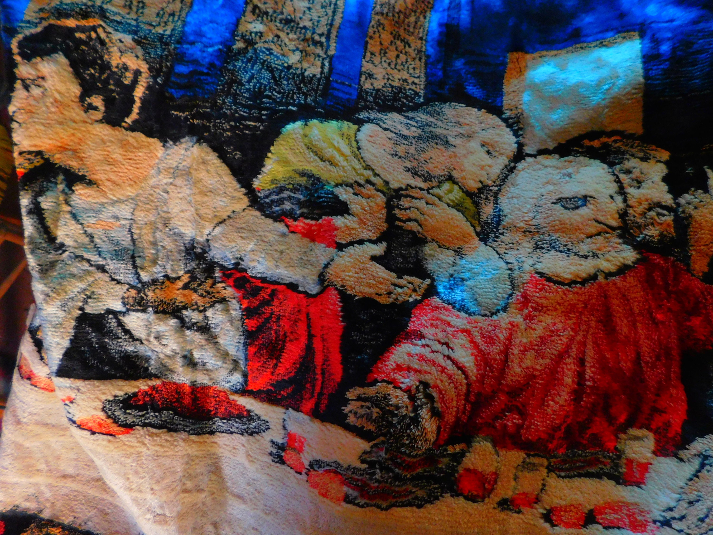 Large Vintage Last Supper Tapestry - Lovely Deep Colors Large Last ...