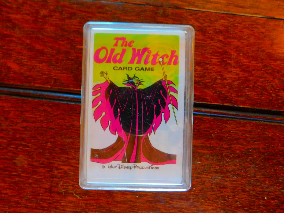 Vintage Disney Card Game 'the Old Witch' Card Game - Complete Set With ...