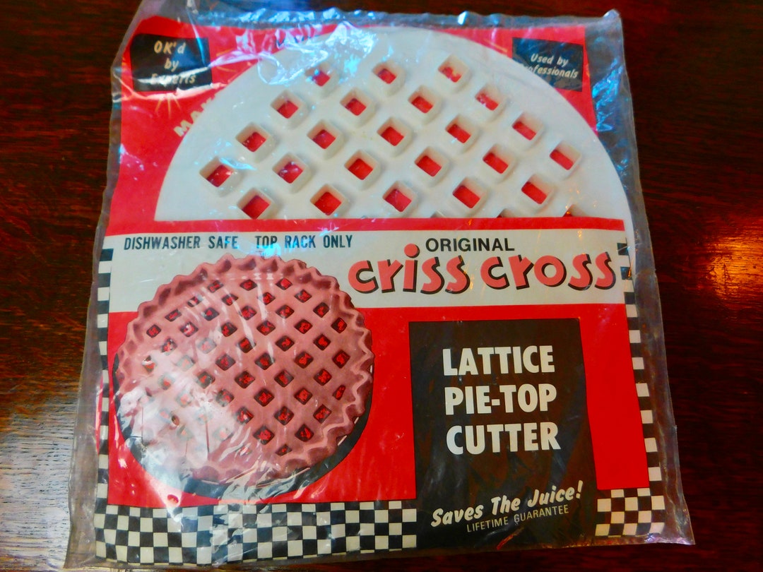 Original Criss Cross Lattice Pie-top Cutter - New Old Stock 1950's 1960 ...