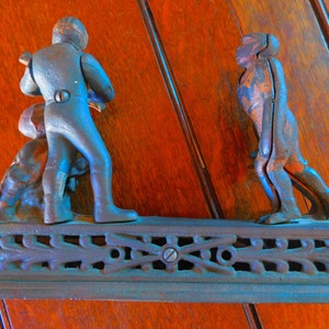 Vintage 1950's Baseball Bank Cast Iron Mechanical Baseball Bank ...