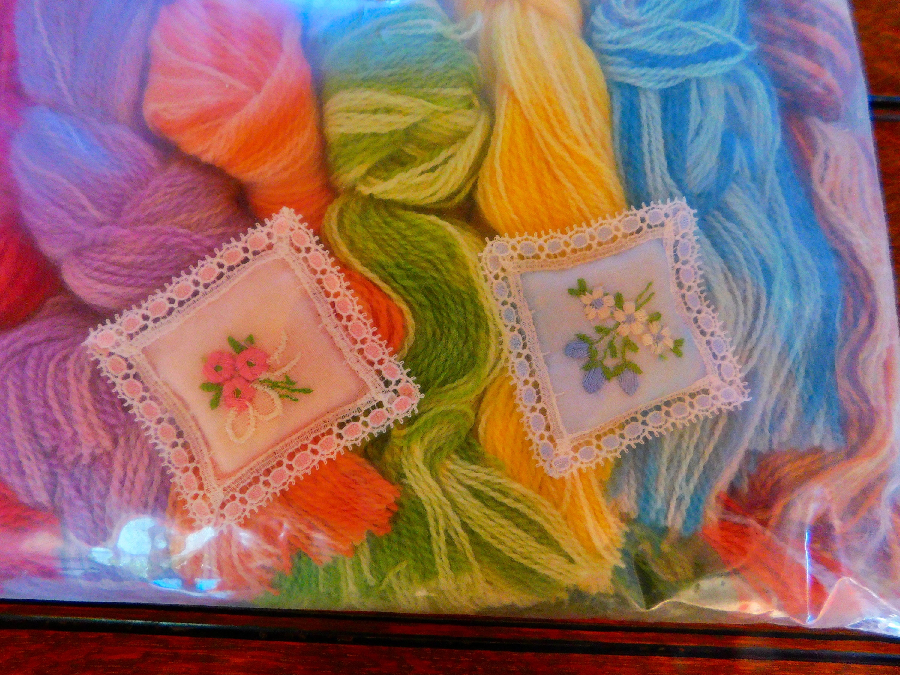 Elsa Williams Flower Crewel Embroidery Kit Rare Vintage Crewel ...