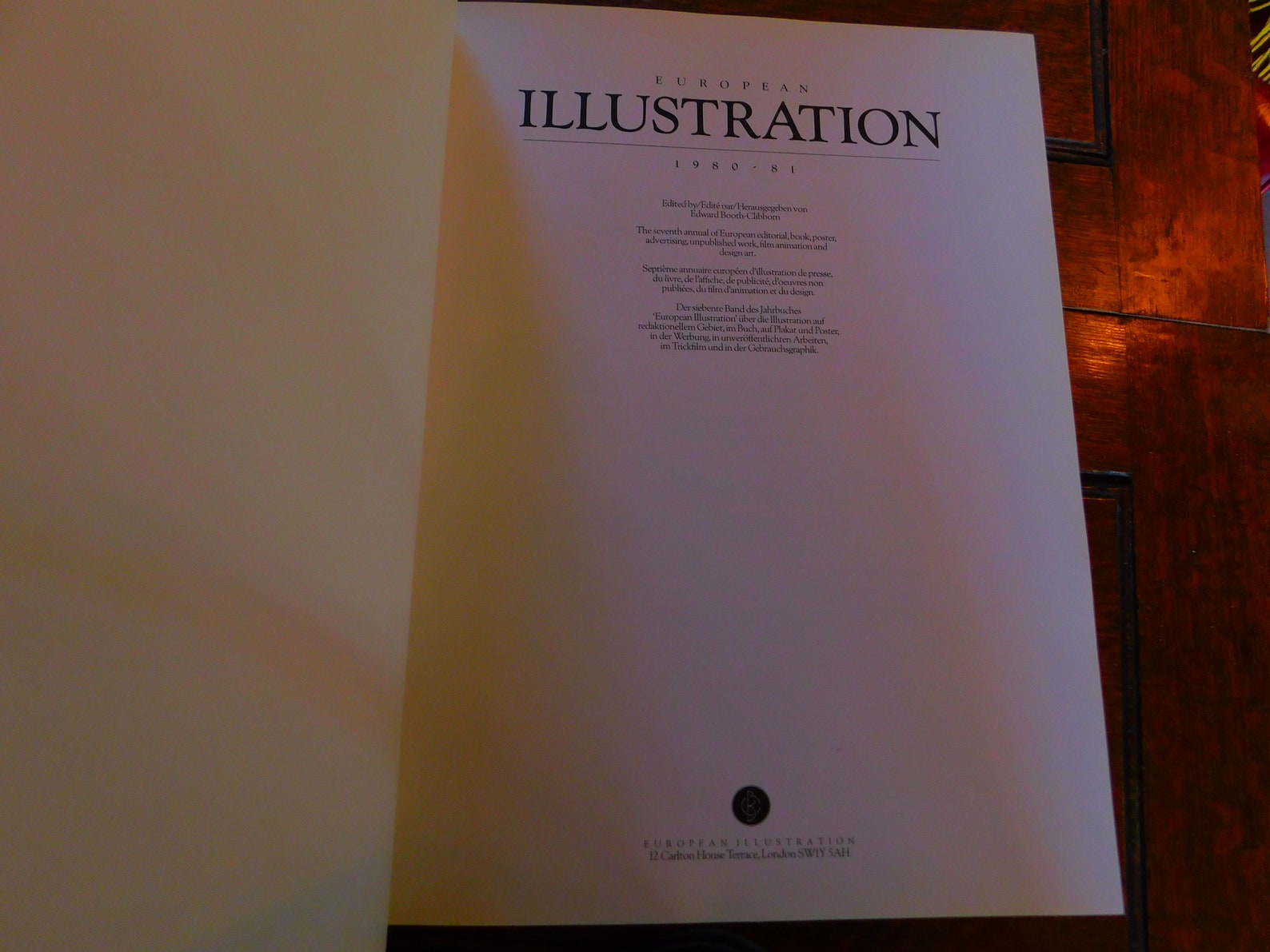 European Illustration 1981 Hardcover Full Color Coffee Table Art Book ...