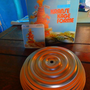 Vintage Kransekage Forme Kranse Cake Rings Pans - Norwegian Special ...