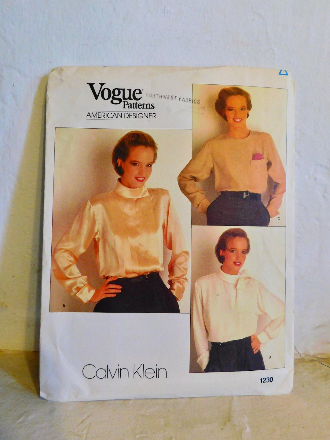 Vogue 1230 1980's Designer Blouse Pattern 1980's - Etsy