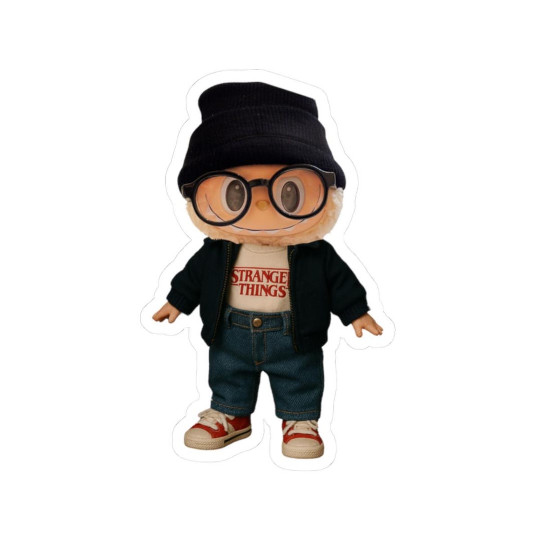 Upside Down Cutie, Stranger Things X Labubu Sticker, Strangerbubu ...