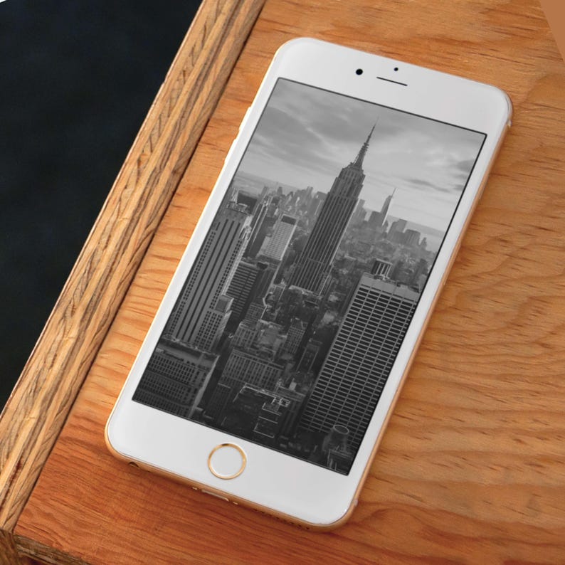 Empire State Building Phone Wallpaper | Black and White NYC Lock Screen ...