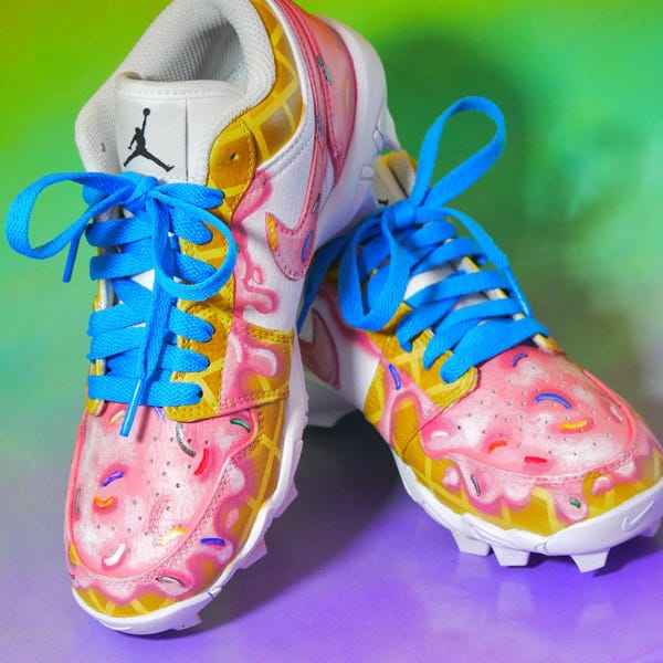 Ice Cream Baseball Cleats - Etsy
