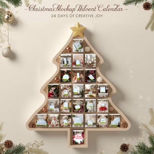 Advent calendar mockup - Etsy.de