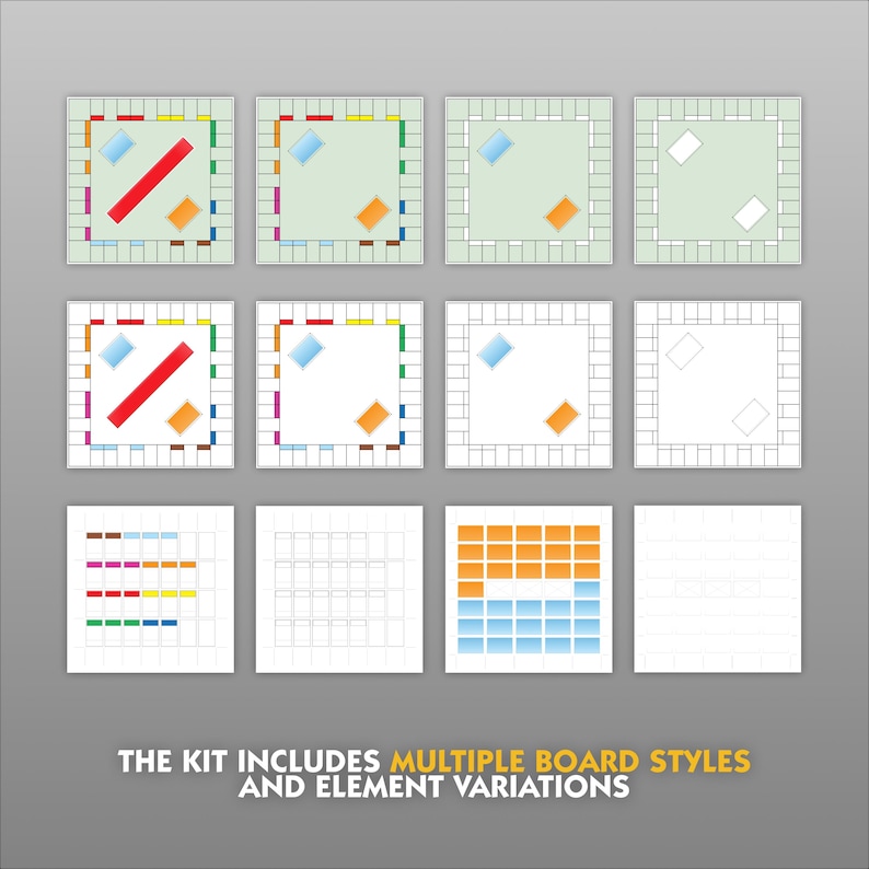 Blank Monopoly Board Template | Editable Game Board | Customizable ...