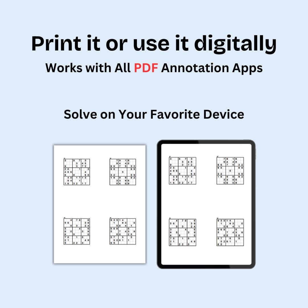 192 Circle 9 Logic Puzzles, Sudoku Variant Game – Printable Puzzle Book ...