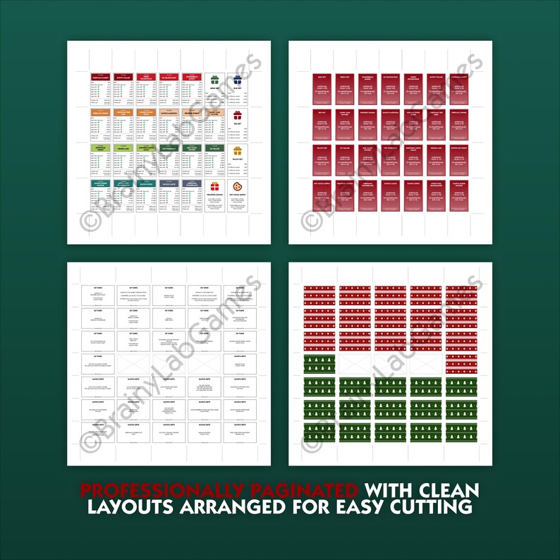 Printable Christmas-themed Monopoly Board Game – Holiday Edition ...