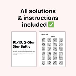 168 Star Battle Puzzles, 96 Queens Puzzles, Star Battle & Queens Pack ...