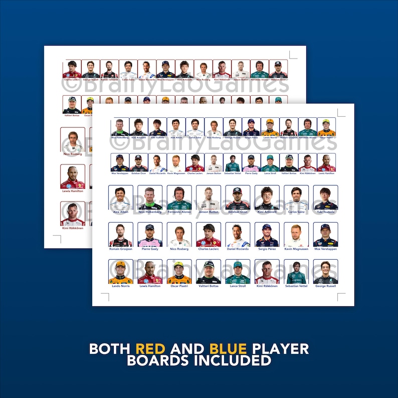 Formula 1 Driver Guess Who Game – Printable F1 Party Game (PDF) - Etsy ...