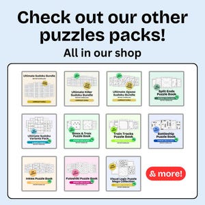 192 Circle 9 Logic Puzzles, Sudoku Variant Game – Printable Puzzle Book ...