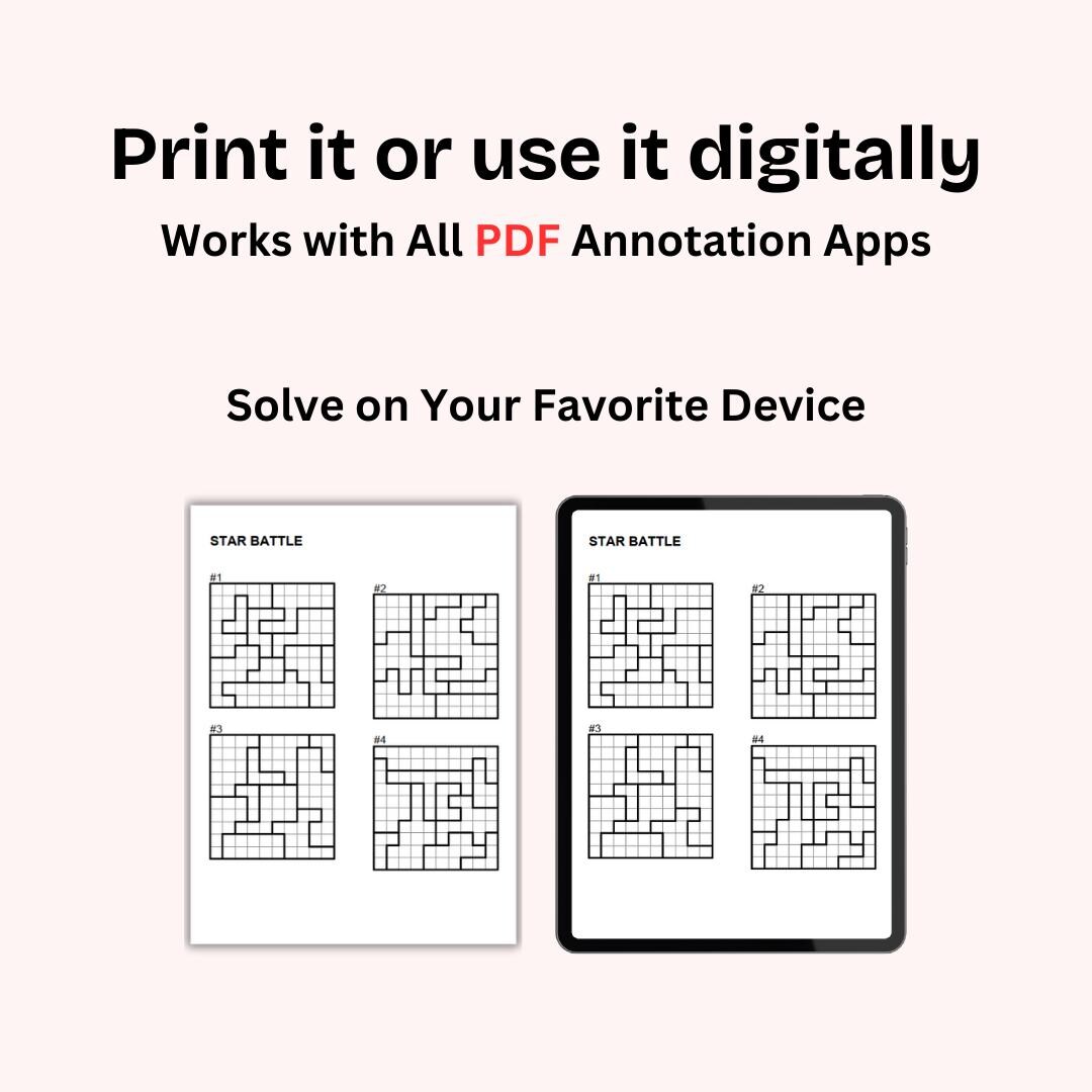 168 Star Battle Puzzles, 96 Queens Puzzles, Star Battle & Queens Pack ...