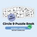 192 Circle 9 Logic Puzzles, Sudoku Variant Game – Printable Puzzle Book ...
