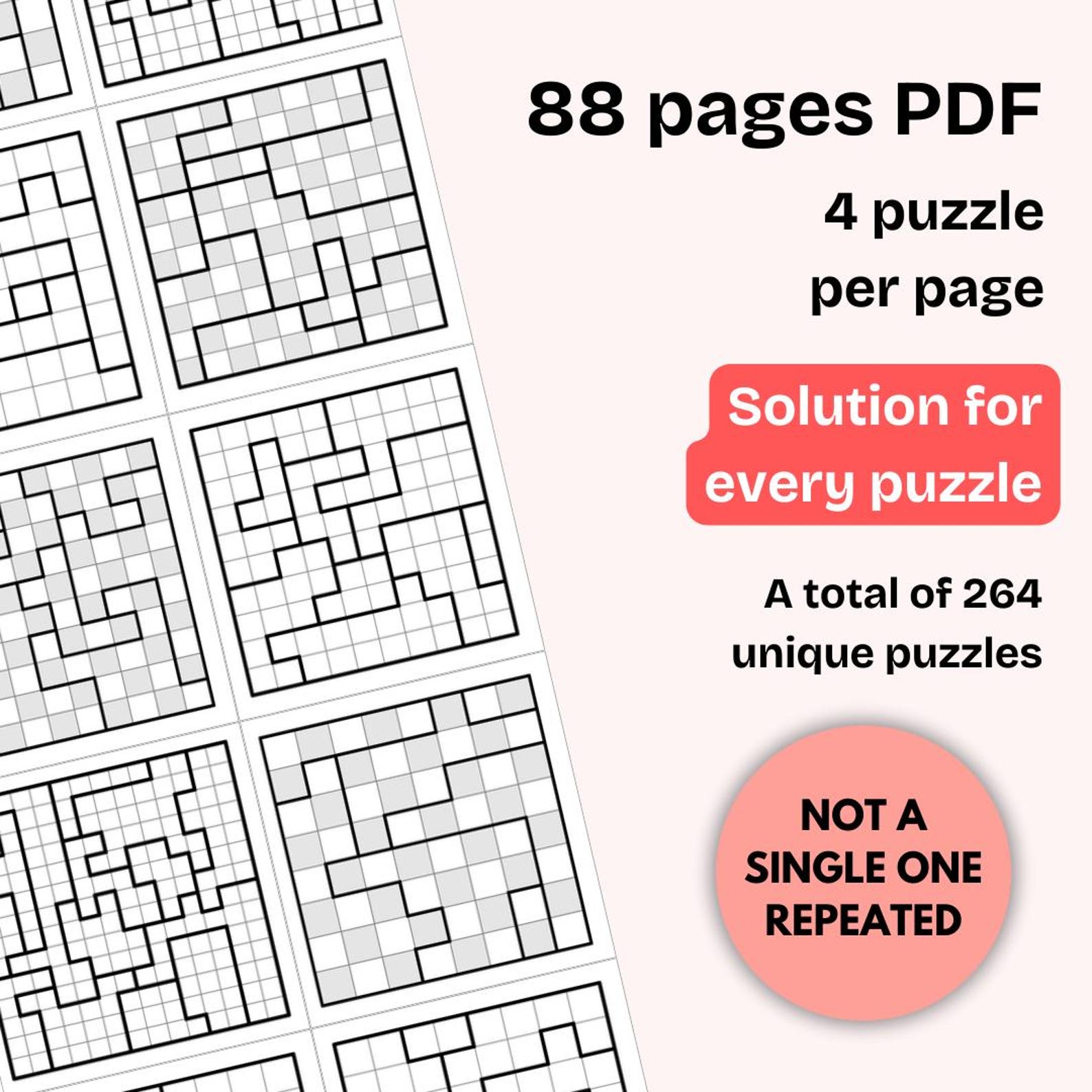 168 Star Battle Puzzles, 96 Queens Puzzles, Star Battle & Queens Pack ...