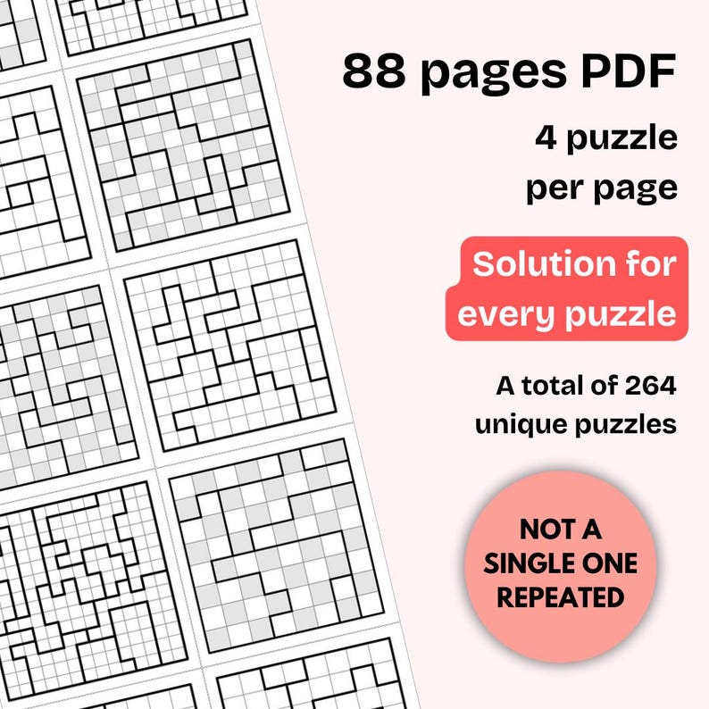 168 Star Battle Puzzles, 96 Queens Puzzles, Star Battle & Queens Pack ...