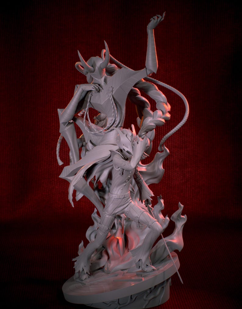 Goro Akechi | Persona 5 | Shin Megami Tensei | Modelo STL | impresora de resina | Impresión 3D ...