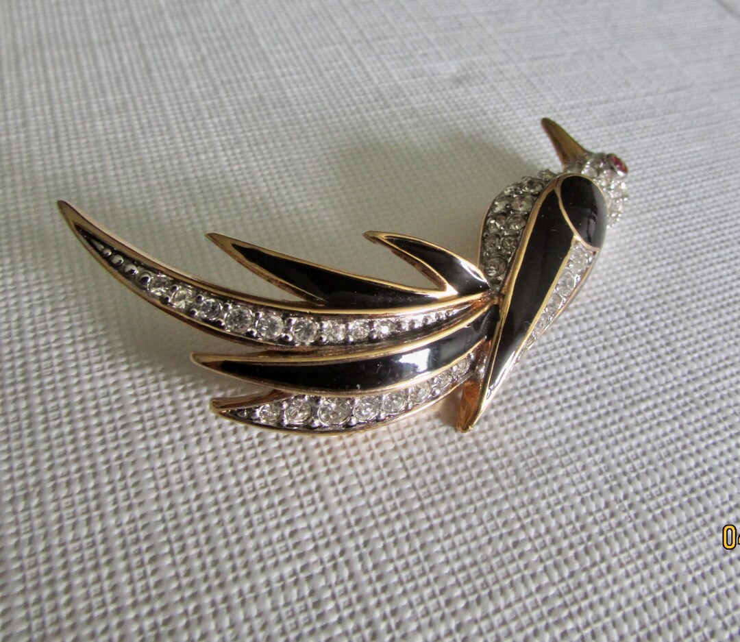 Vintage D'orlan Brooch , Bird of Paradise. - Etsy