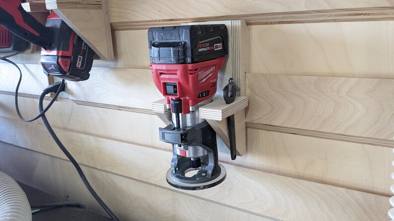 French Cleat Cordless Router Holder Plans - Etsy