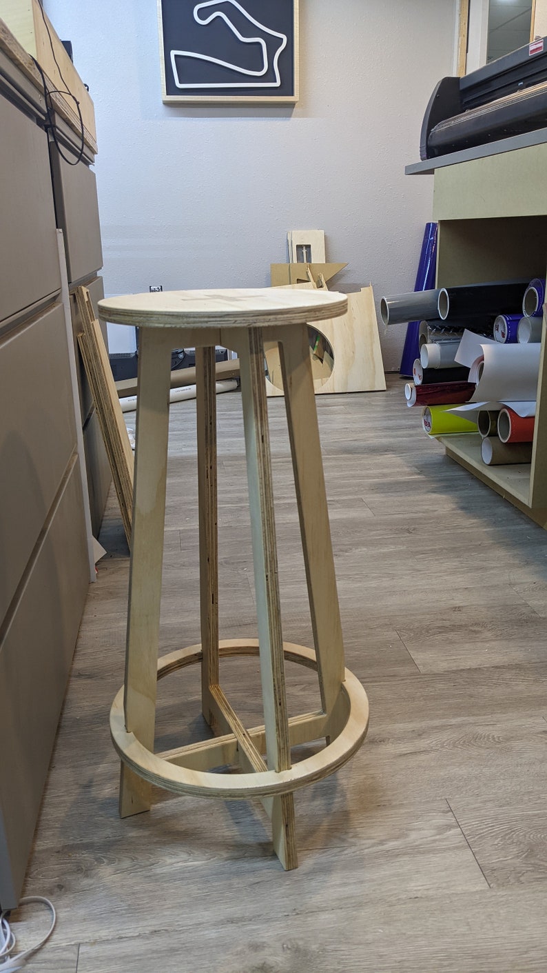 Flat Pack Stool Plans and CAD Files - Etsy