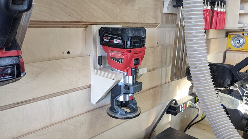 French Cleat Cordless Router Holder Plans - Etsy