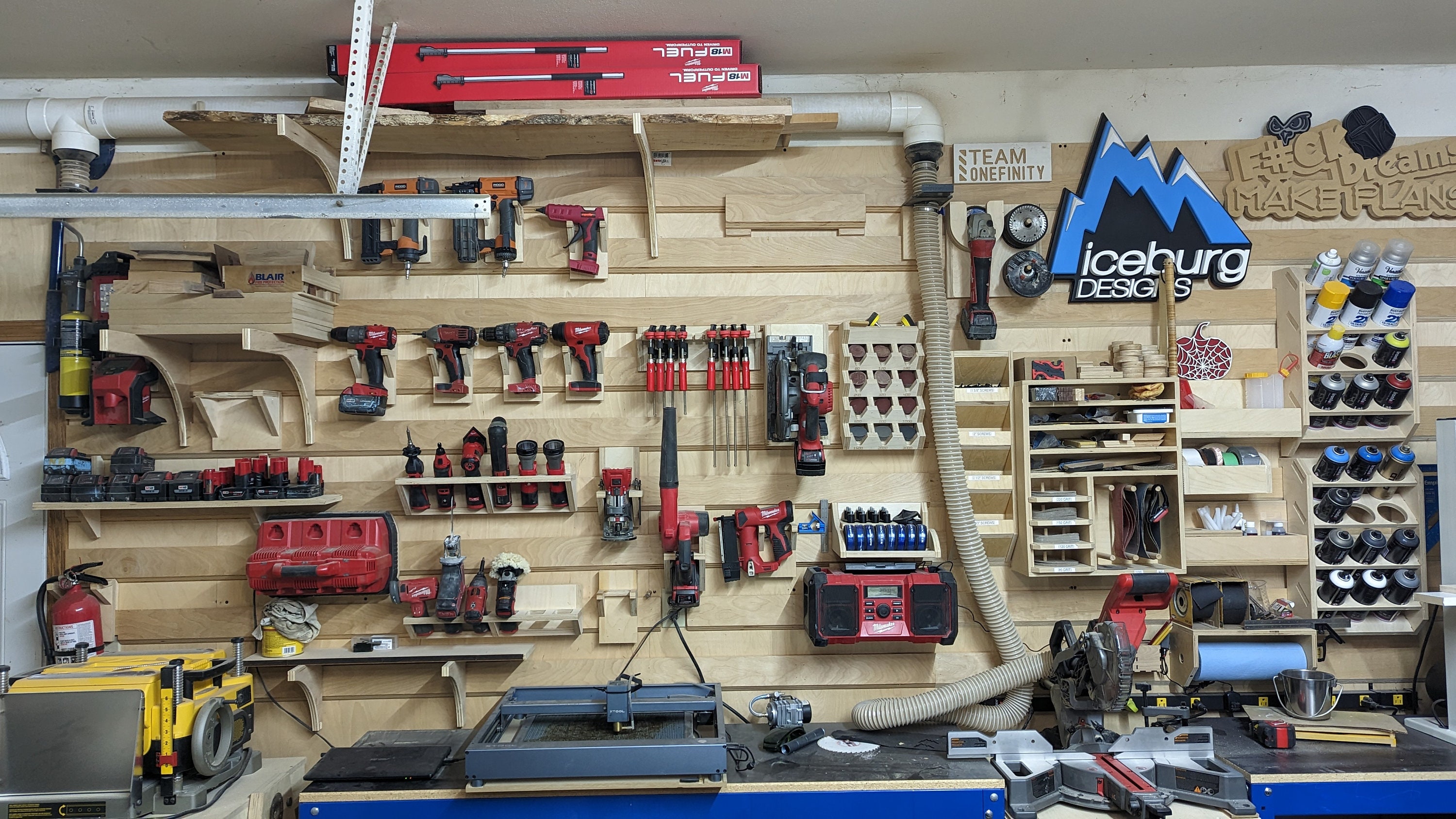 Milwaukee M12 Tool Holder - French Cleat - Etsy