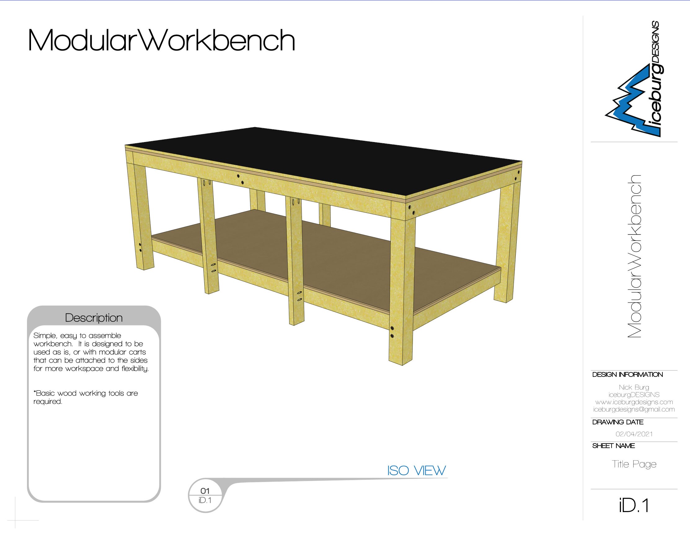 Easy DIY Workbench Plans - Etsy