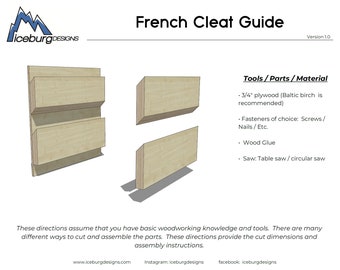 DIY French Cleat Clamp Rack Bundle Digital Build Plans / - Etsy